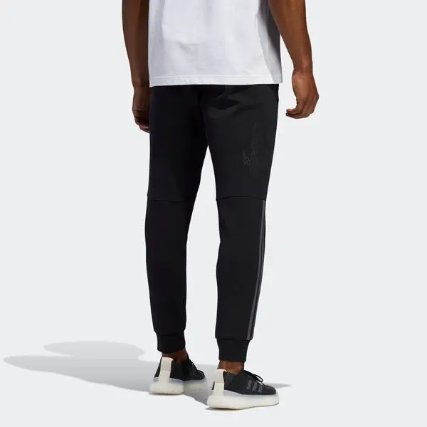 Adidas Pattern Lacing Elastic Waistband Sports Pants