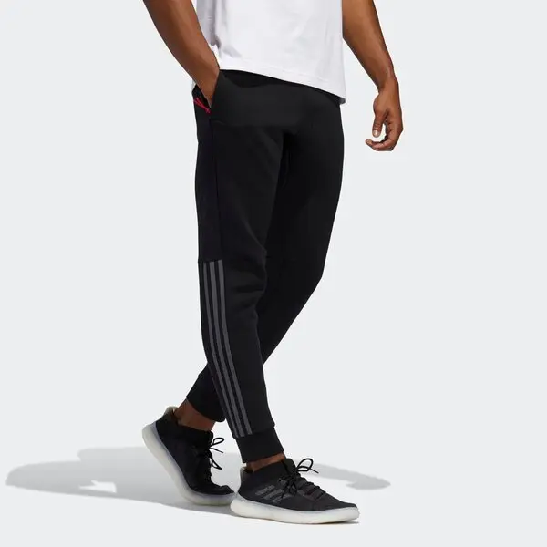 Adidas Pattern Lacing Elastic Waistband Sports Pants
