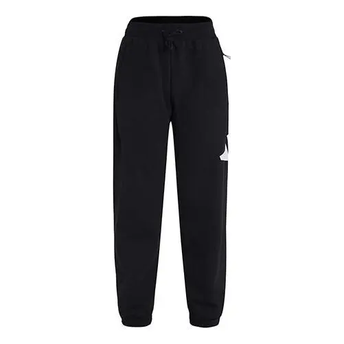Adidas Fi Pant 3b Logo Print Ankle Banded Knit Pants - Black