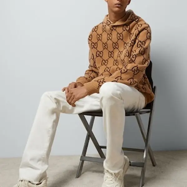 Gucci Gg Wool Hooded Sweatshirt