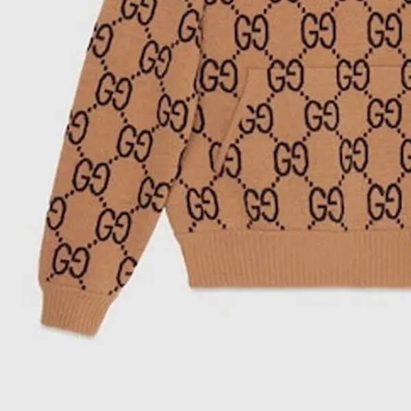 Gucci Gg Wool Hooded Sweatshirt