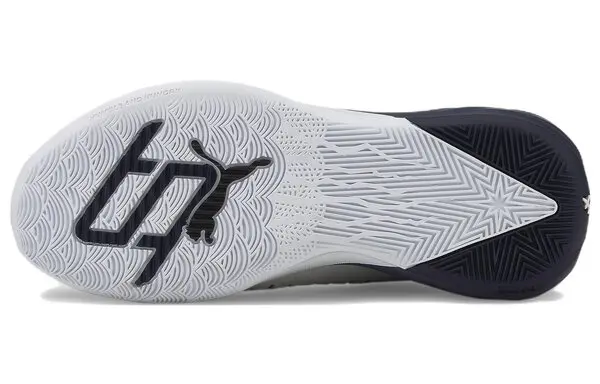 PUMA Stewie 1 Team Basketball Shoes - White/peacoat