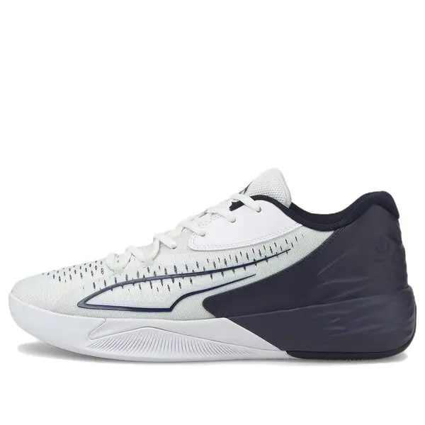 PUMA Stewie 1 Team Basketball Shoes - White/peacoat