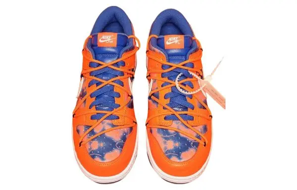 Nike Off-white X Futura X Dunk Low Sneakers - Navy/orange