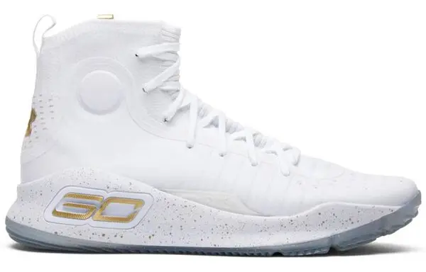 Under Armour Curry 4 High Top Sneakers - White