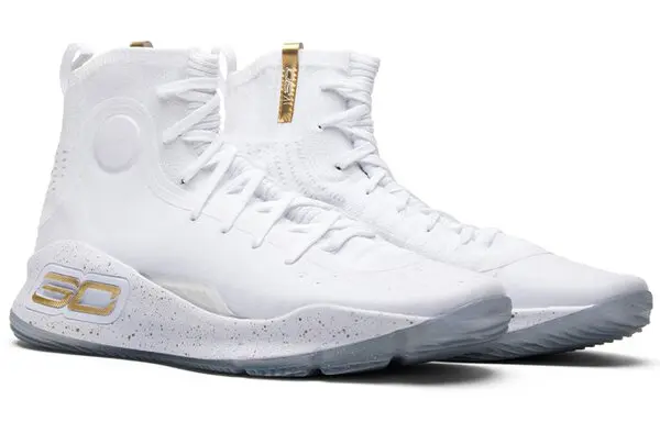 Under Armour Curry 4 High Top Sneakers - White