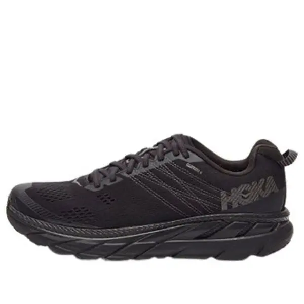 Hoka One One Clifton 6 Athletic Sneakers - Black