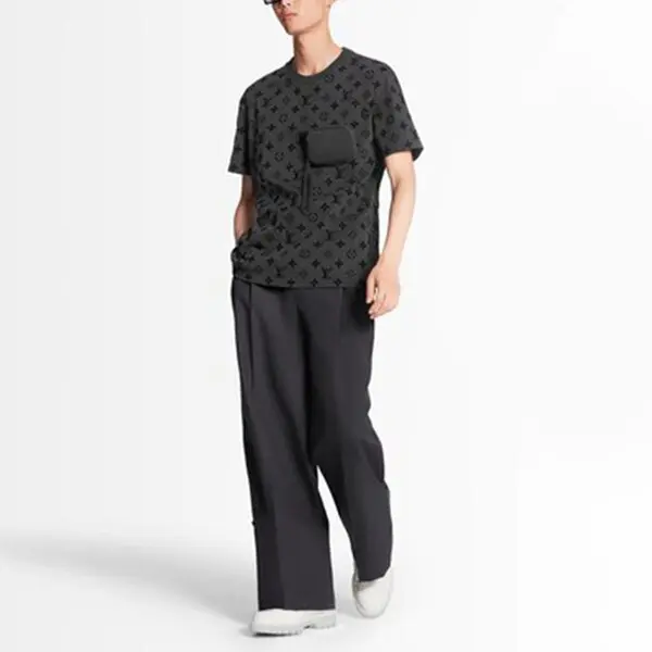 LOUIS VUITTON Monogram Pocket Short Sleeve T-shirt