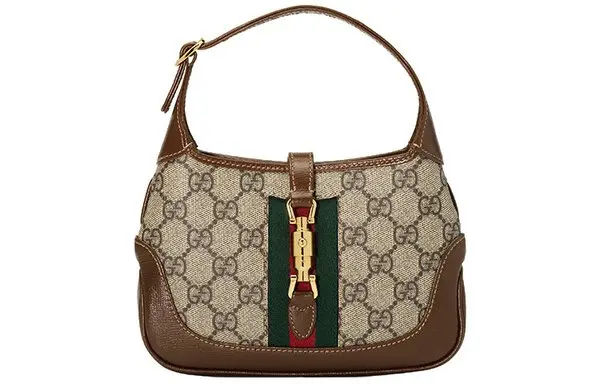 Gucci Jackie 1961 Series Gg Canvas Clutch Shoulder Bag - Brown