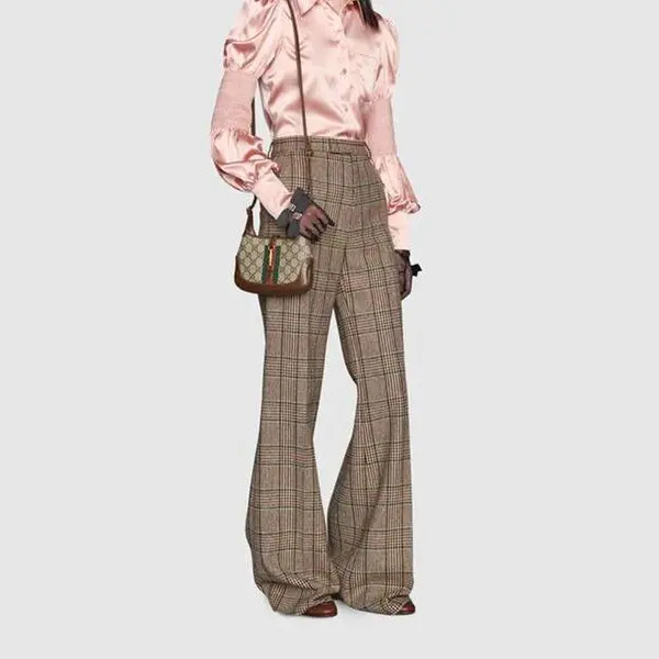 Gucci Jackie 1961 Series Gg Canvas Clutch Shoulder Bag - Brown