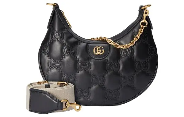 Gucci Gg Matelasse Small Shoulder Bag - Black