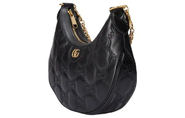 Gucci Gg Matelasse Small Shoulder Bag - Black