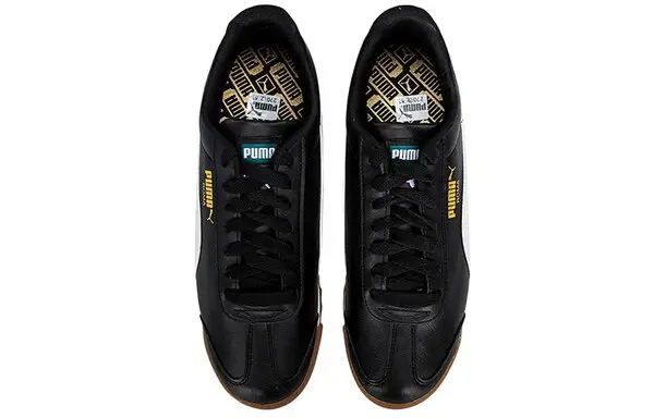 PUMA Roma Basic Plus Low Top Sneakers - Black/white/purple