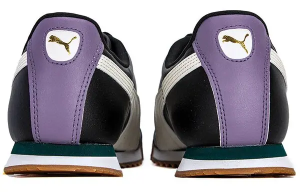 PUMA Roma Basic Plus Low Top Sneakers - Black/white/purple