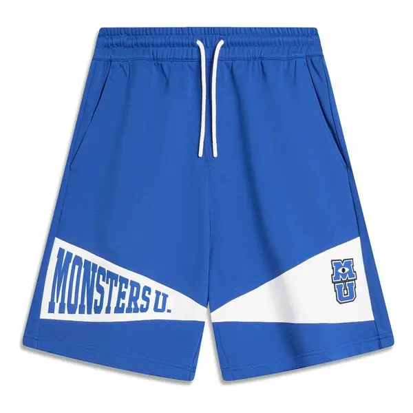 LI-NING X Disney Monsters University Graphic Shorts - Blue/white