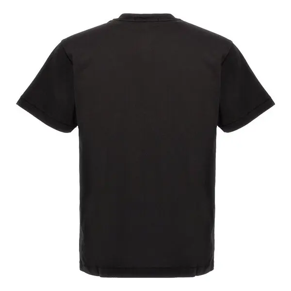 Stone Island Garment Dyed Logo T-shirt - Black