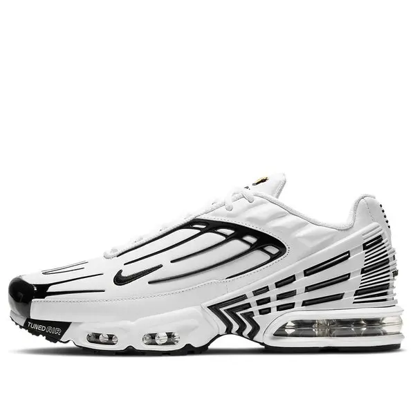 Nike Max Plus 3 Leather Sneakers - Black/white/yellow