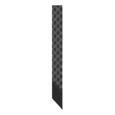 Gucci 26 Printed Silk Ribbon - Black