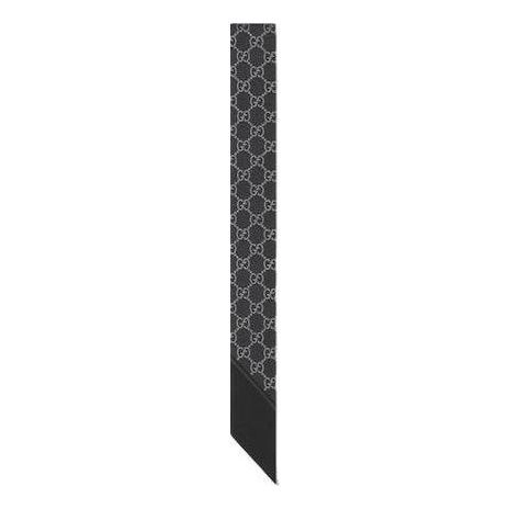 Gucci 26 Printed Silk Ribbon - Black