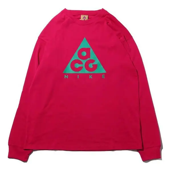 Nike Lab Long-sleeve T-shirt 'sport Fuchsia Lucid Green - Sport Fuchsia/lucid Green