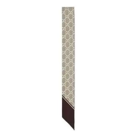 Gucci 26 Silk Scarf - Brown