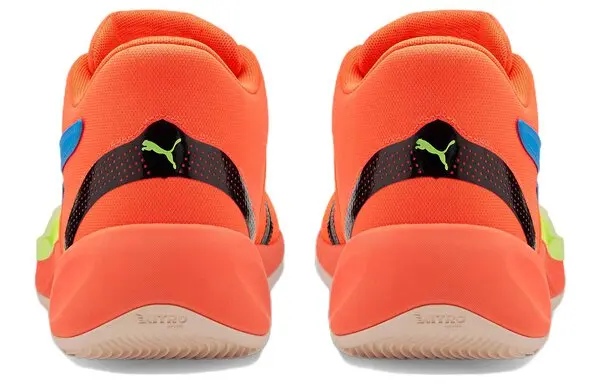PUMA Rise Nitro Mid Top Basketball Sneakers - Orange