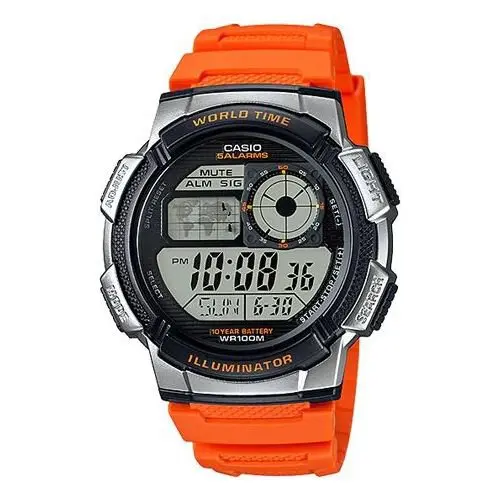 Casio Sports Quartz Analog Watch With Illuminator - Orange