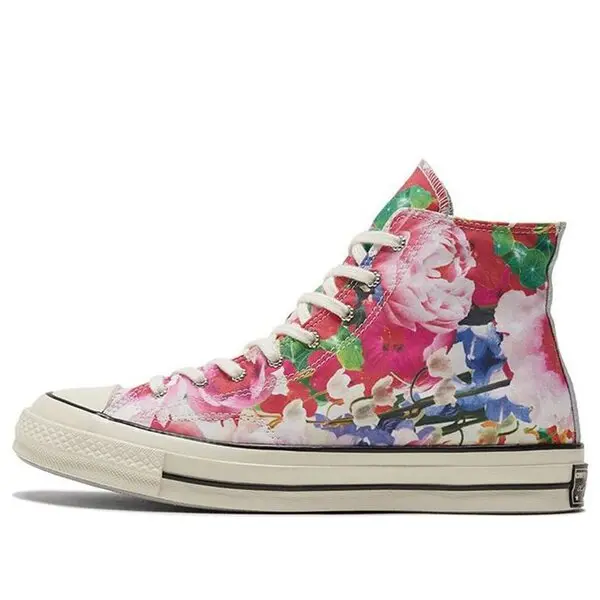 CONVERSE Chuck 70 High Top Floral Sneakers - Pink