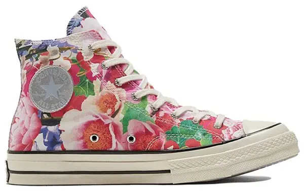 CONVERSE Chuck 70 High Top Floral Sneakers - Pink