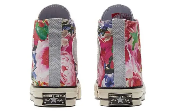 CONVERSE Chuck 70 High Top Floral Sneakers - Pink