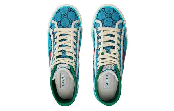 Gucci Tennis 1977 High Top Sneakers - Blue