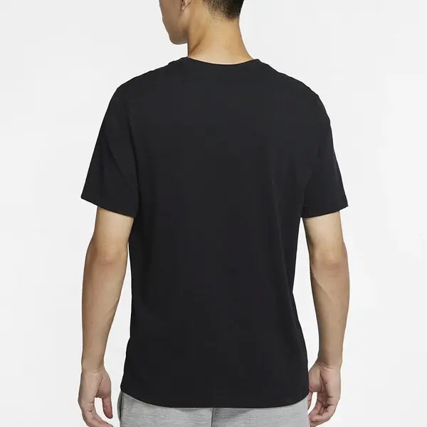 Nike Dri-fit Lebron Logo Round Neck Quick Dry Basketball Sports Short Sleeve - Black