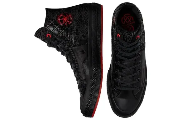 CONVERSE Chuck 70 Hi Sneakers - Black/red