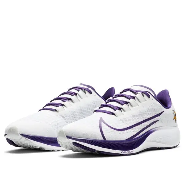 Nike Zoom Pegasus 37 "minnesota Vikings" Low Top Sneakers - Black/white/orange
