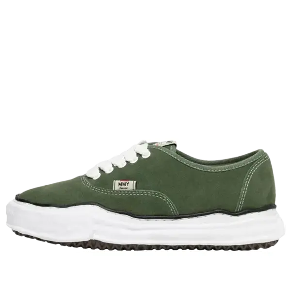 Mihara Yasuhiro Baker Og Sole Suede Low Top Sneakers - Green
