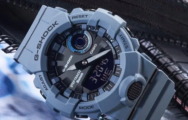 Casio G-shock Analog-digital Watch With Bluetooth And Step Tracker - Blue