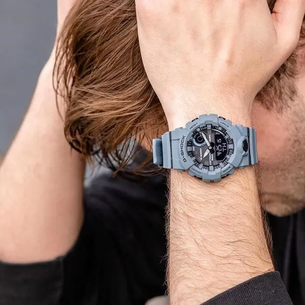 Casio G-shock Analog-digital Watch With Bluetooth And Step Tracker - Blue