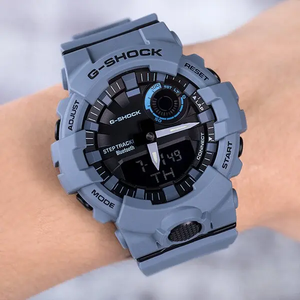 Casio G-shock Analog-digital Watch With Bluetooth And Step Tracker - Blue