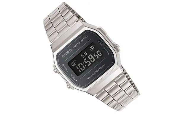 Casio Digital Stainless Steel Strap Watch