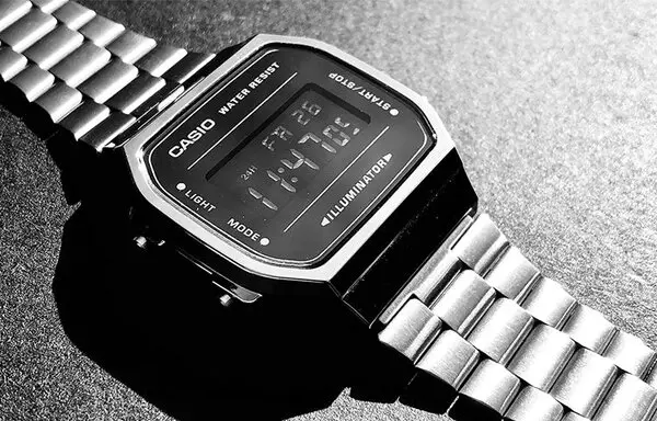 Casio Digital Stainless Steel Strap Watch