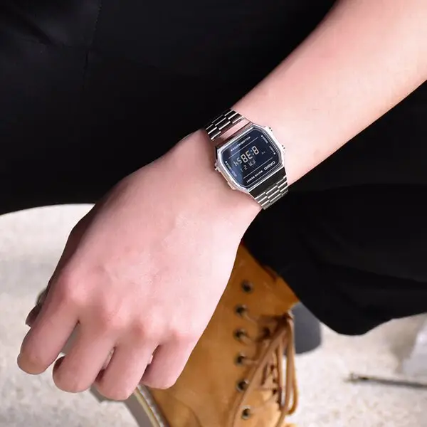 Casio Digital Stainless Steel Strap Watch