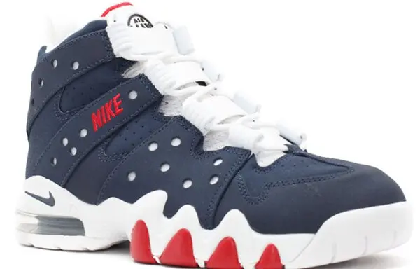 Nike Max2 Cb '94 "obsidian" High Top Sneakers - Black/red/white