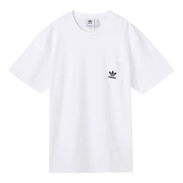 Adidas Originals Pocket Logo Short Sleeve T-shirt - White