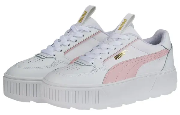 PUMA Karmen Rebelle Platform Sneakers - White/pink