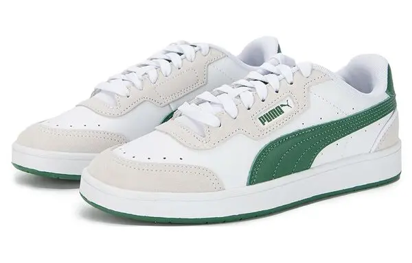PUMA Court Guard Mix Low Top Sneakers - White/green
