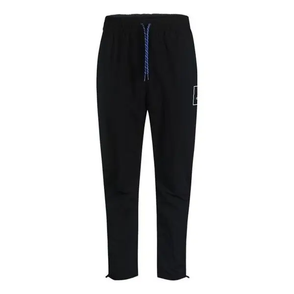 Adidas Woven Pants Logo Printing Pattern Lacing Straight Sports Pants/trousers/joggers Black - Multi-color