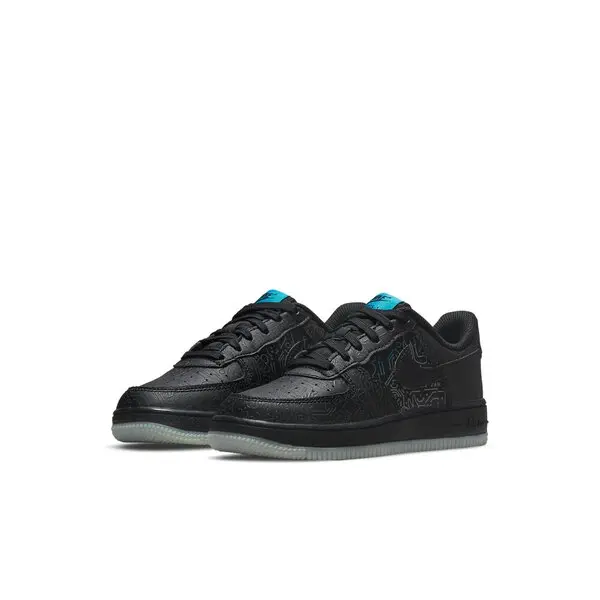 Nike Force 1 Low "space Jam X Computer Chip" Sneakers - Black/blue
