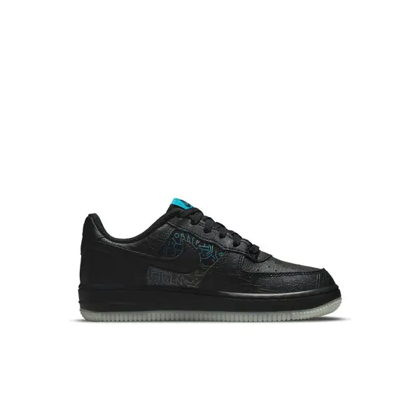 Nike Force 1 Low "space Jam X Computer Chip" Sneakers - Black/blue