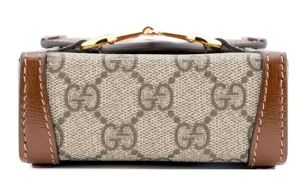 Gucci Horsebit 1955 Mini Bag In Gg Supreme Canvas - Brown