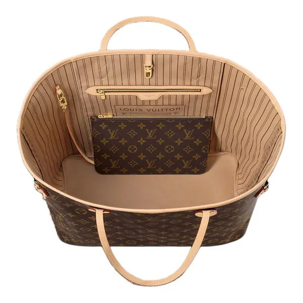 LOUIS VUITTON Monogram Canvas Neverfull Gm Handbag - Brown